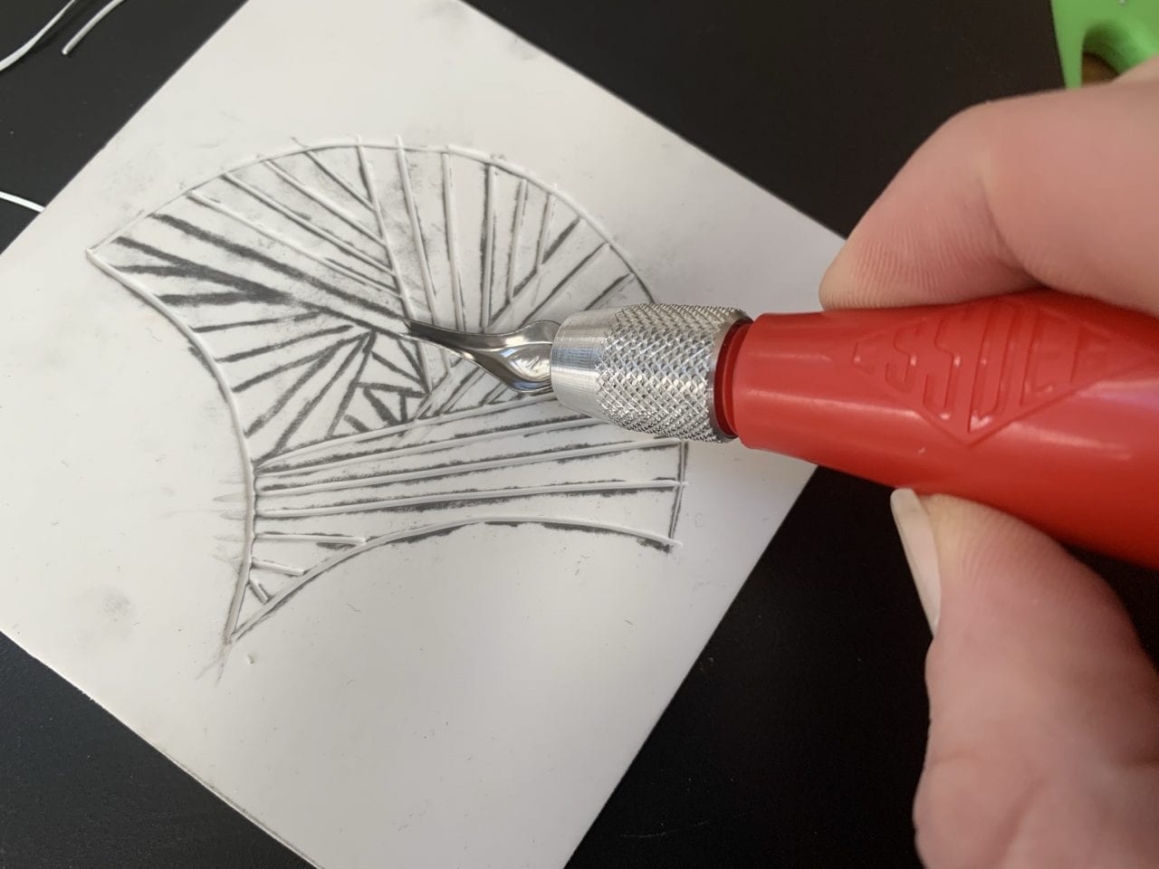 Learn How to Lino Print onto Fabric - Create a Geometric Print Tote Bag