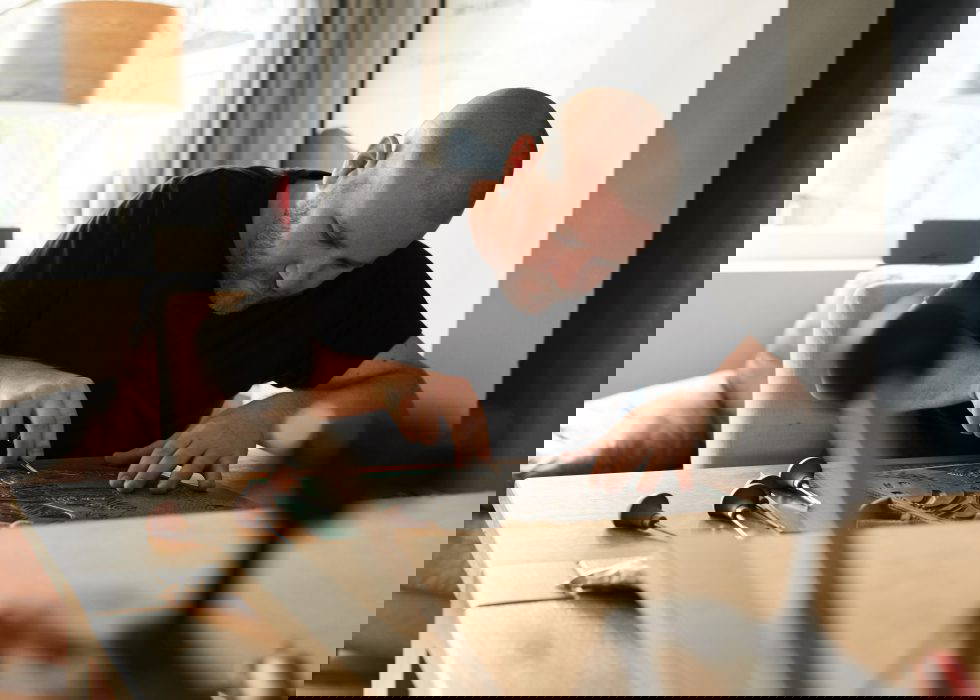 Create a two colour multi-block print - Essdee Art & Craft