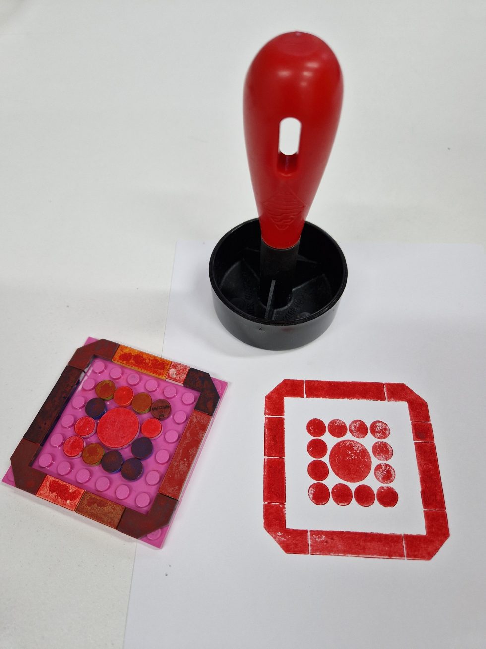 How to make a Lego print - Essdee Art & Craft